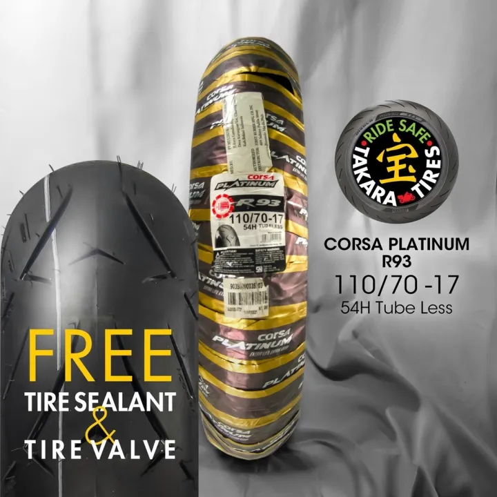 Corsa Platinum R93 17 by TAKARA TIRES (FREE TIRES SEALANT PITO STICKER ...