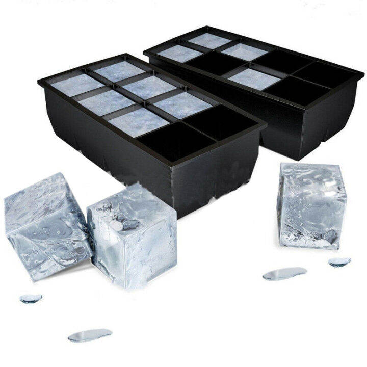 nuwg Big Cube Giant Jumbo Large Silicone Ice Cube Square Maker Tray ...