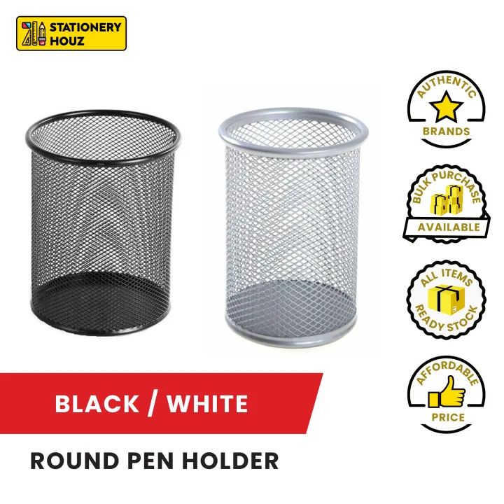 Stationery Houz Round Pen Holder / Mesh wire Stationery Holder ...