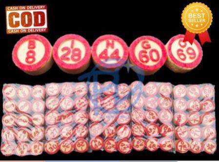 COD PD WOODEN BINGO CHIPS BOLILYO BINGO NUMBER PLASTIC BINGO PLAY ...