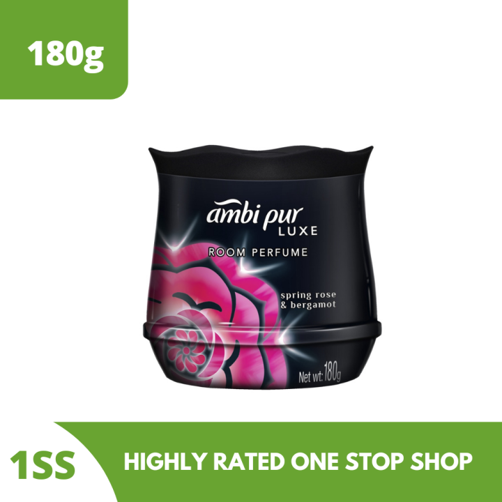 Ambi Pur Luxe Room Perfume Spring Rose and Bergamot, 180g | Lazada PH