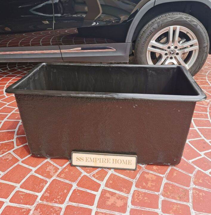 NEX 3 x1.5x1.5 Black EXTRA THICK Fiberglass Fish Tank Water Pond ...