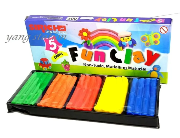 5 IN 1 & 10 in 1 COLOR FUN CLAY Plasticine Clay Plastesin Play Doh Art ...