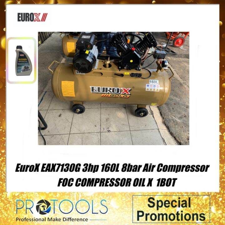 EUROX /ITALY CASALLE EAX7130 / EAX-7130 Air Compressor 3HP 150Liter Belt Driven | Lazada