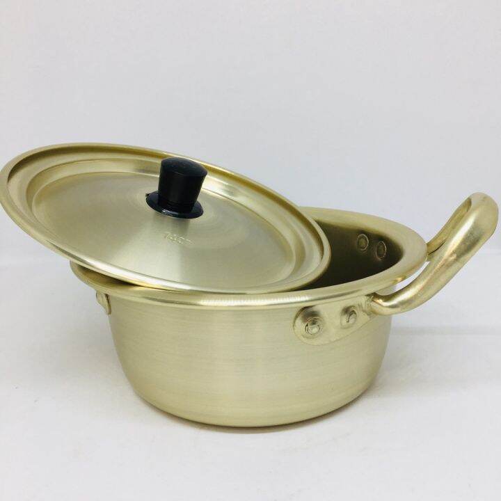 [NJ888 Trading] Korean Golden Cooking Pot Aluminum Noodle/Ramen Cooking ...