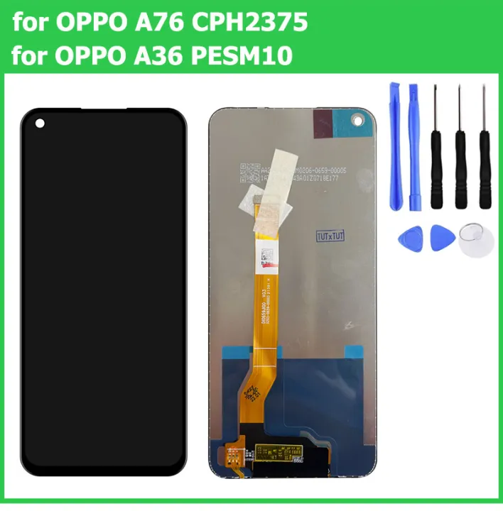 For OPPO A76 CPH2375/ A36 PESM10 LCD Display Touch Screen Glass ...