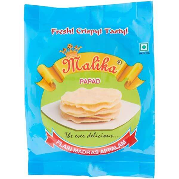 Papad- Appalam - South Indian Papad- Rice Papad - Bánh chiên Malika ...