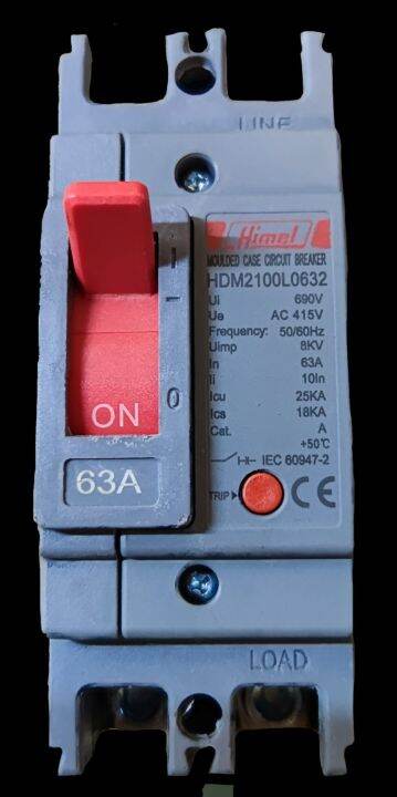 Himel 63A 2 Pole Molded Case Circuit Breaker, 63A Industrial Circuit ...