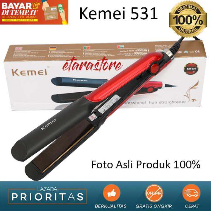 alat catok/catok rambut/Catokan KEMEI KM 531 Catok rambut Lurus ...