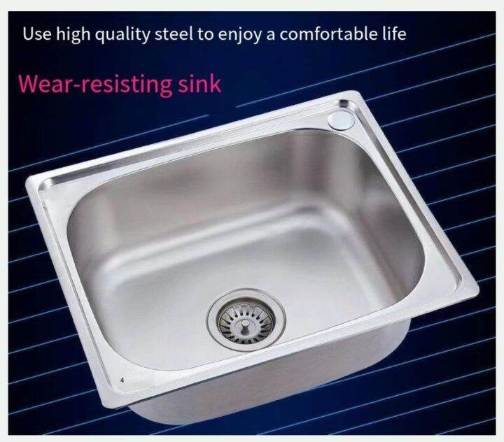 tainless Steel Kitchen Single Sink 33x39/45x39/52x39 with Drainer ...