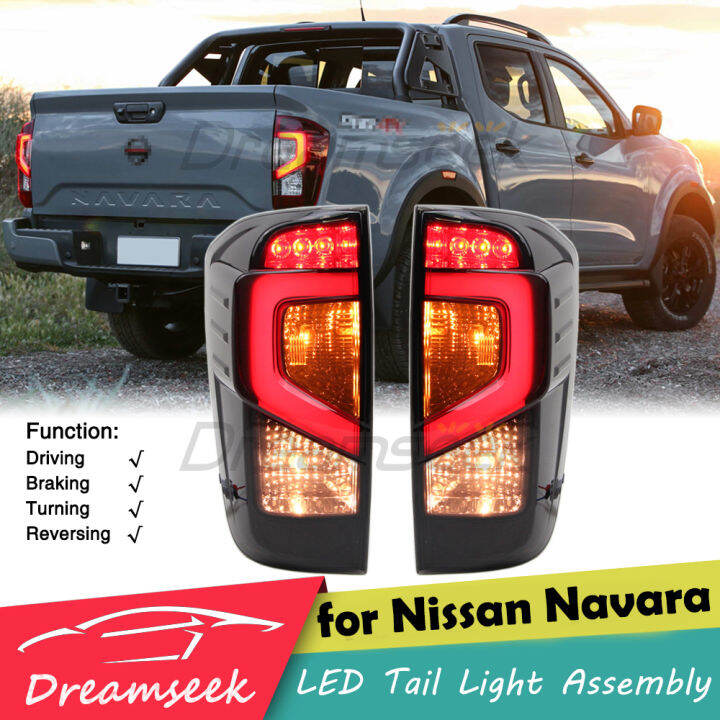 Smoke LED Rear Light Assembly For Nissan NP300 Navara 2015 2016 2017 ...