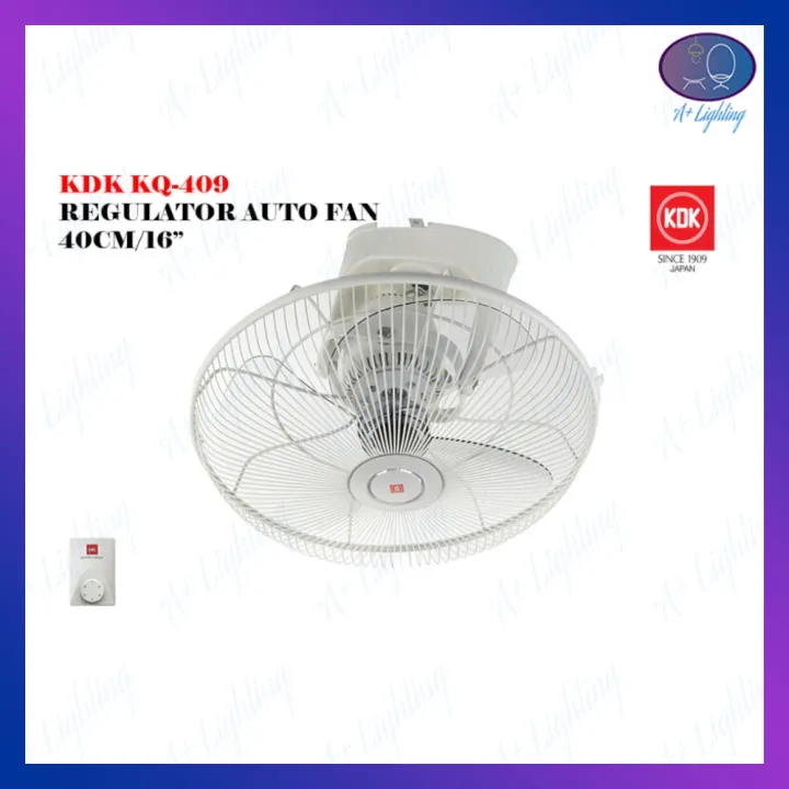 [Original] KDK KQ409 (16''/40cm) Auto Fan-(White) | Lazada