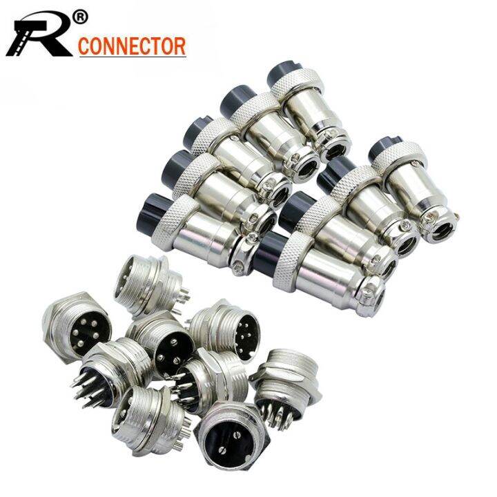 10pcs/lot GX16 Aviation Plug Jack Male / Female 2 3 4 5 6 7 8 9 10Pin ...