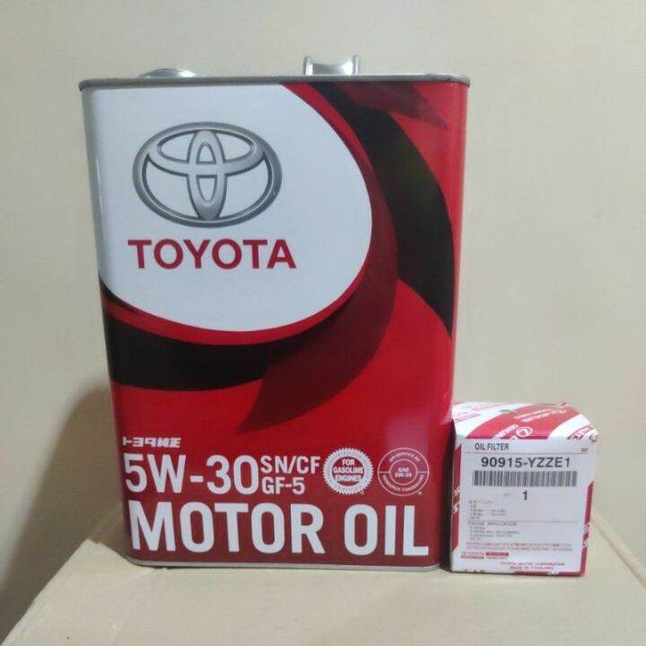 Toyota Motor Oil 5w30 SN/CF Fully Synthetic. | Lazada PH