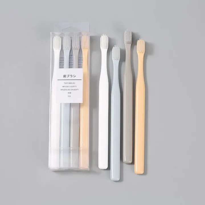 Japanese MUJI Toothbrush Of The Same Style 4 Small Head Soft Bristle ...