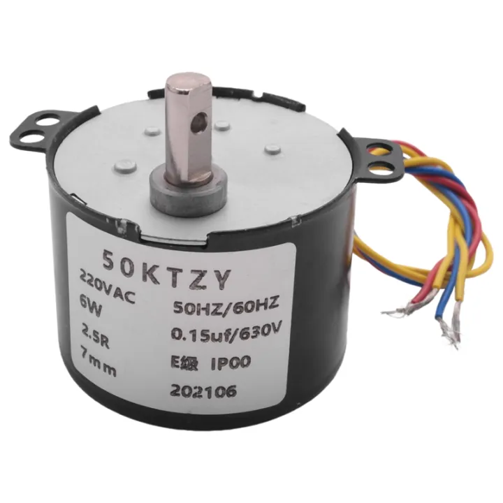 50Ktyz Ac220V 10W 0.5A 2.5R/ Min Permanent Magnet Synchronous Motor Ac Gear Reduction Motor Cw ...
