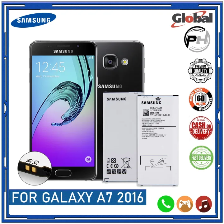 Original Samsung Galaxy A7 (2016) A7100 | A7109 | A710 | A710F Battery Model: EB-BA710ABE ...