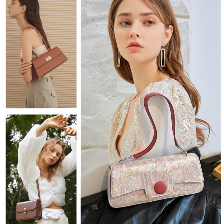 Fatai Sleek and Versatile Long Shoulder Bag for Women in Pure PU ...