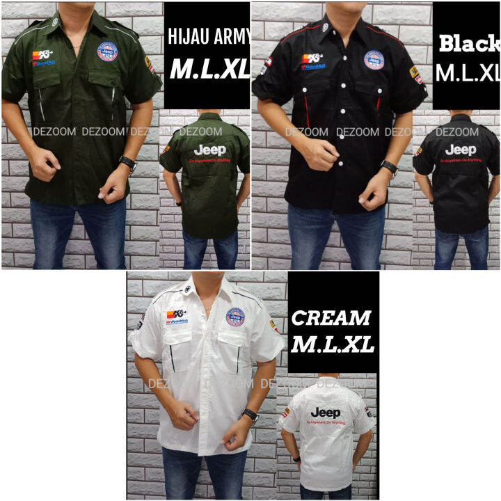 KEMEJA OTOMOTIF BORDIR KOMUNITAS JEEP - F1 - RACING - MOTOGP | Lazada ...