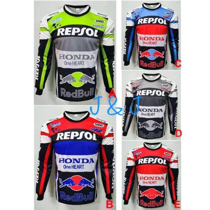 Honda Motorcycle Long Sleeve Jersey Shirt | Lazada PH