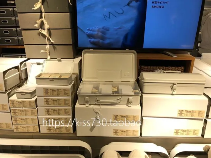 Non-refundable special offer Muji counter muji steel tool box storage ...