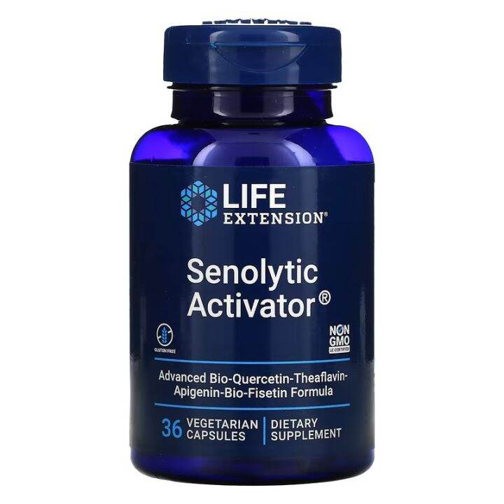 Senolytic Activator Bio-Quercetin-Theaflavin-Apigenin Formula, 36 ...