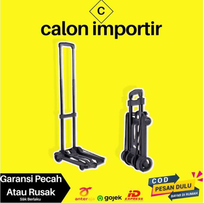 Trolley Troli Mini Galon Dan Gas Koper Lipat Cart 32x23CM 40KG Bawa ...