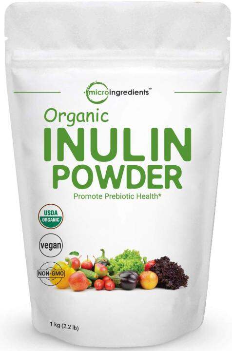 Organic Inulin FOS Powder (Jerusalem Artichoke), 1KG (35 Ounce ...