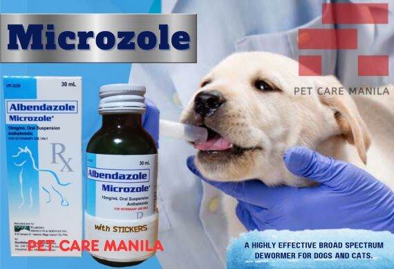 MICROZOLE Dewormer, 30ml for Puppies / Dogs (with stickers) | Lazada PH