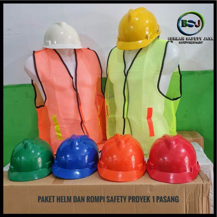 Paket Rompi Safety Proyek Jaring Plus Helm Safety Proyek - Paket ... Paket Rompi Safety Proyek Jaring Plus Helm Safety Proyek - Paket ...