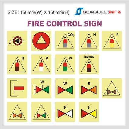 Fire Control Symbol Signage Kecemasan Kebakaran Fire Reel Hose Fire ...