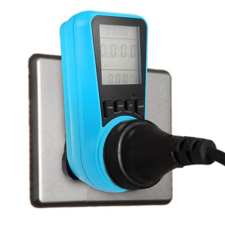Watt Meter Plug Electricity Usage Monitor Power Metering Socket Home ...