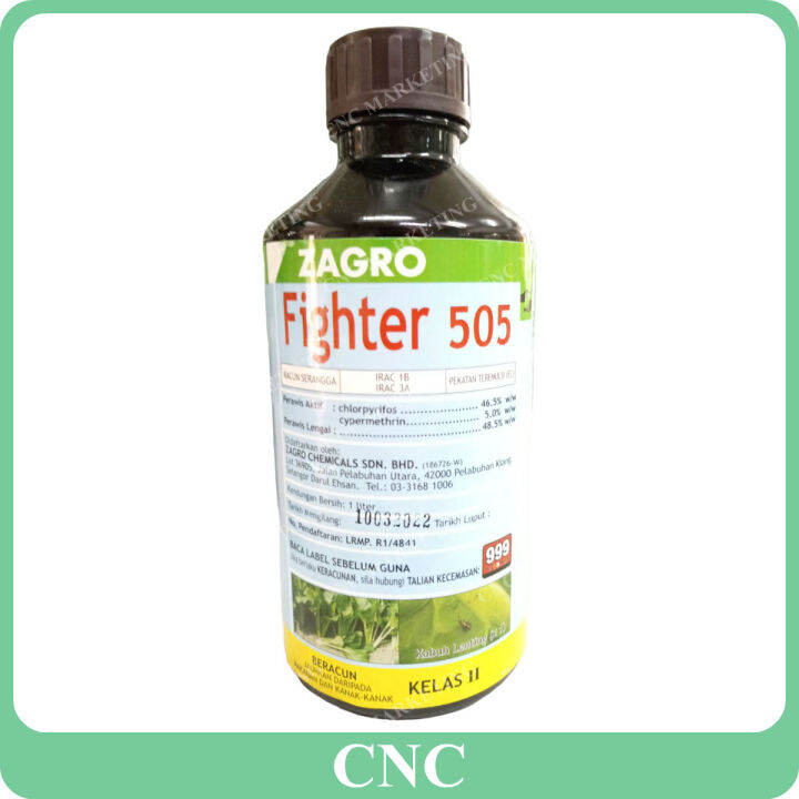 1L Fighter 505 Zagro Chlorpyrifos 45.9% Cypermethrin 4.6% Racun Semut ...