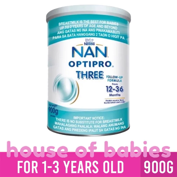 NAN OptiPro Three 900g 1-3 Years Old Milk Supplement | Lazada PH