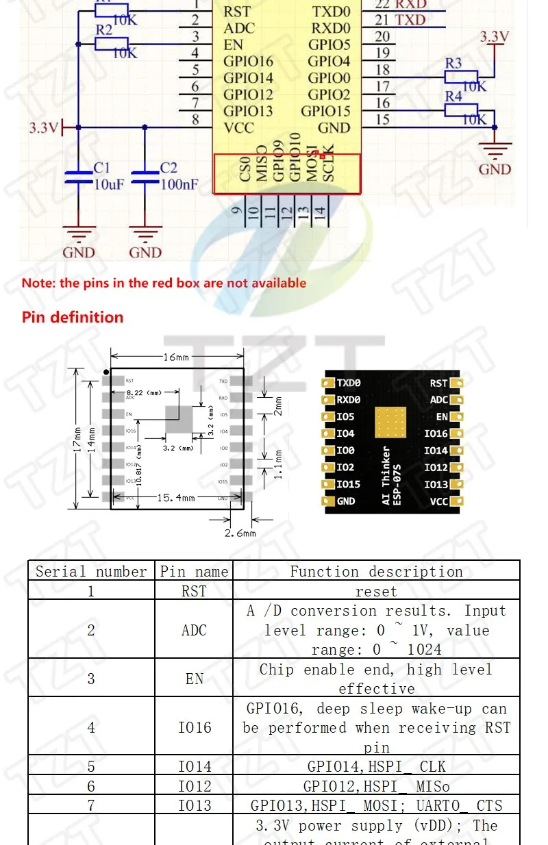 ตัวรับส่งสัญญาณโมดูลไร้สาย Esp8266 24กรัมสำหรับ Arduino Esp 32 Esp 12f Esp 01s Esp 01 Esp 12e