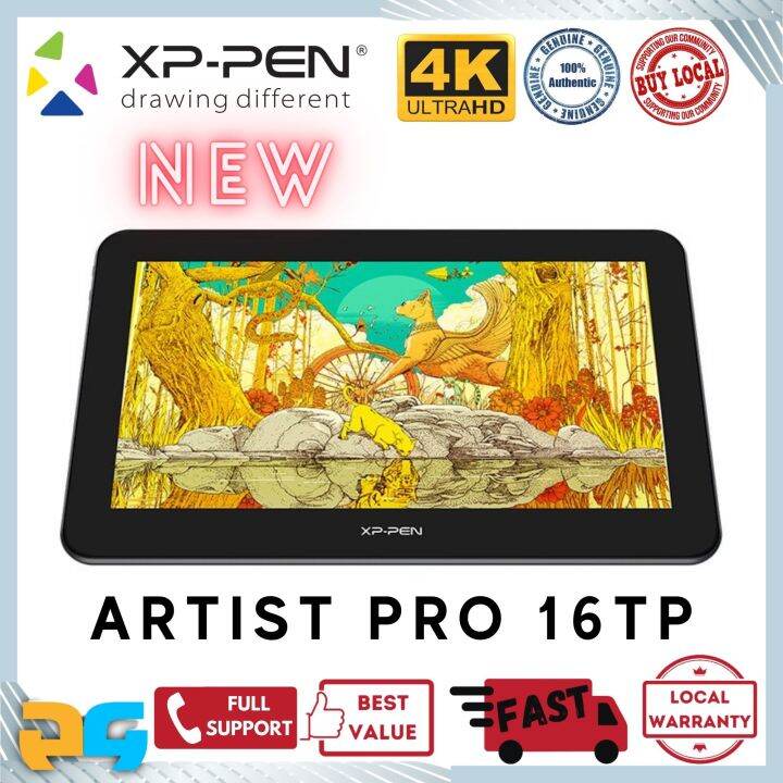 XP-Pen Artist PRO 16TP 4K UHD Multi-Touch Drawing Tablet for Windows ...
