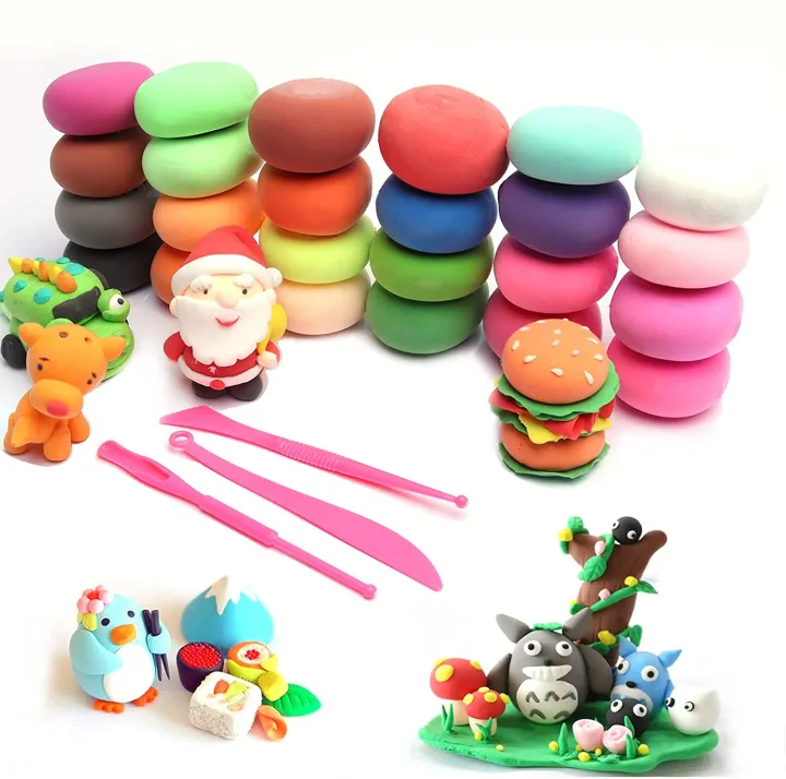 Super Light Clay Art& Craft 12 Colors/24 Colors/36 Colors Air Dry Clay ...