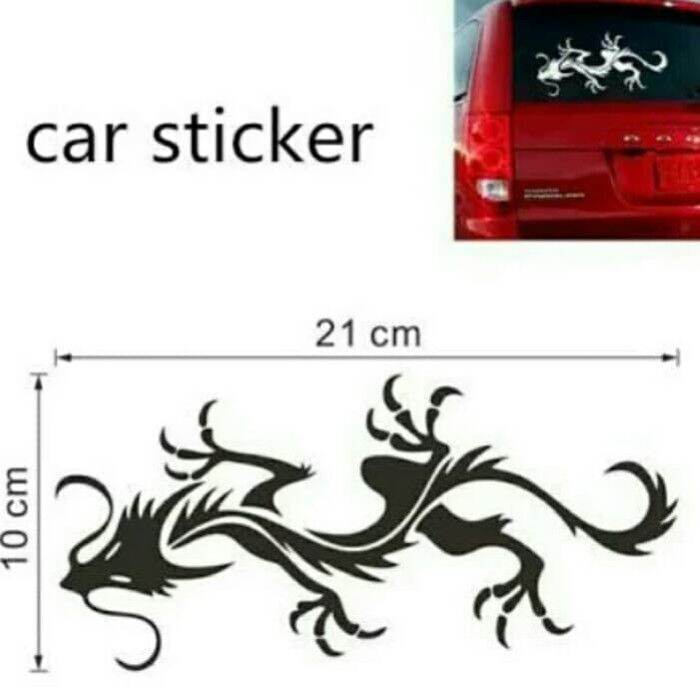 Stiker Car Dragon Kaca mobil belakang sticker naga dragon | Lazada ...