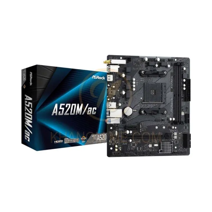 MAINBOARD (AM4) ASROCK A520M AC | Lazada.co.th