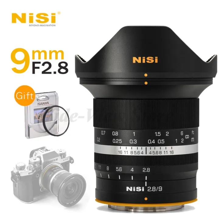 NiSi 9mm F2.8 APS-C Ultra Wide Angle Camera Lens for Sony E/Fuji X ...