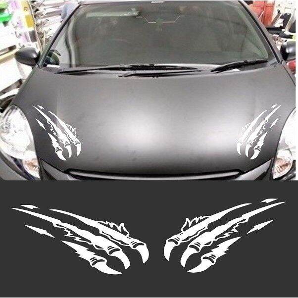 Stiker Kap Mobil Cutting Sticker Cakar Monster | Lazada Indonesia