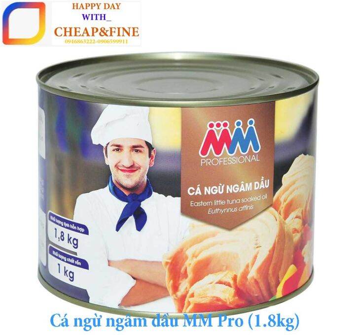 Cá Ngừ Ngâm Dầu MM Pro 1.8kg - Cheap&Fine | Lazada.vn