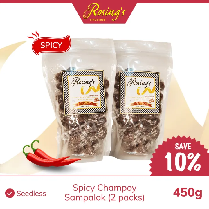 Rosing's Tamarind Candy (Champoy Sampalok Spicy Flavor) 450 grams Pack ...