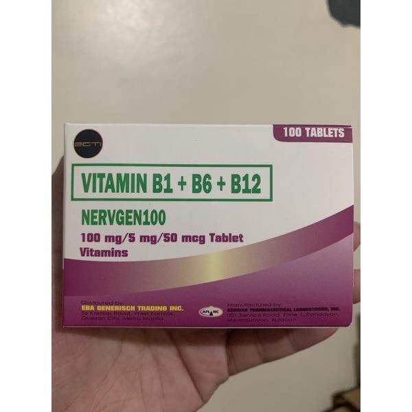 Vitamin B Complex Nervita NERVGEN MYREVIT-B 100 Tablets | Lazada PH