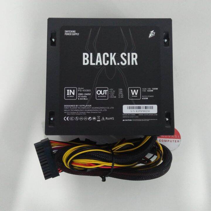 1STPLAYER gaming psu black SIR 450W | Lazada Indonesia