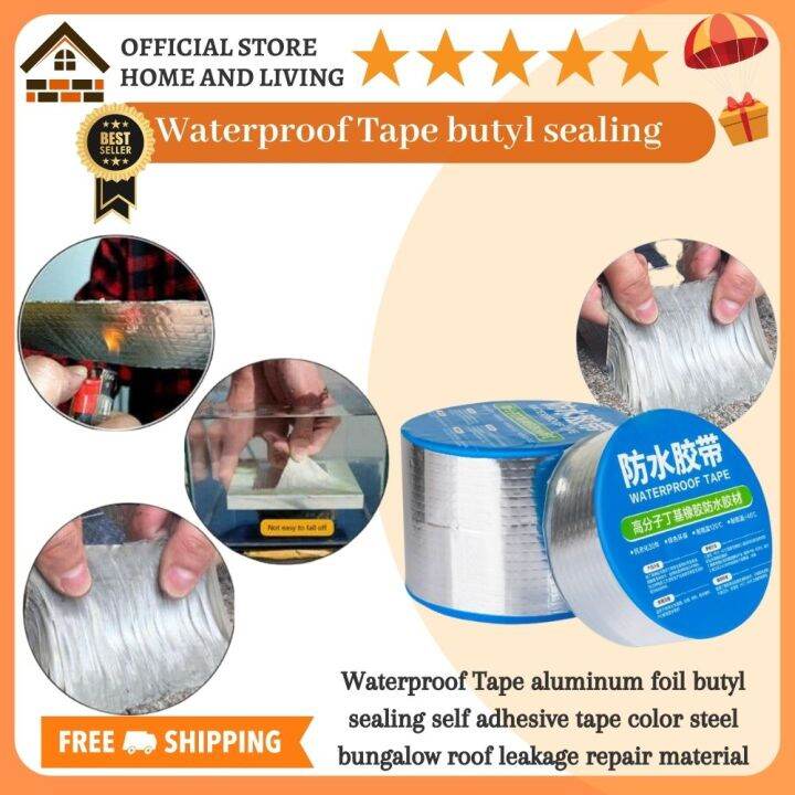 Waterproof Tape aluminum foil butyl sealing self adhesive tape color steel bungalow roof leakage ...