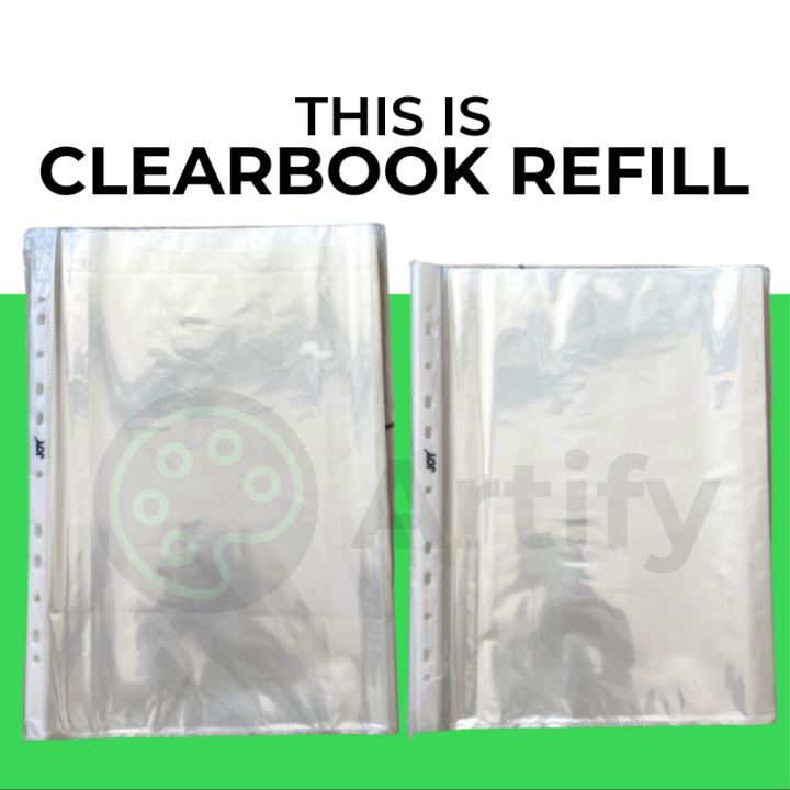 Clearbook Refill Clear Book Refill 10s 100s Thick or Thin [Artify ...