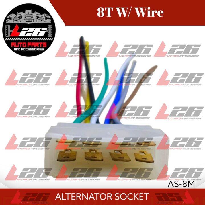 ALTERNATOR SOCKET 8TERMINAL MALE WITH WIRE AS-8M | Lazada PH