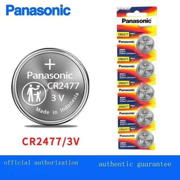 New/2023 ۩ Panasonic CR2477 button battery 3V lithium battery CR2477T ...