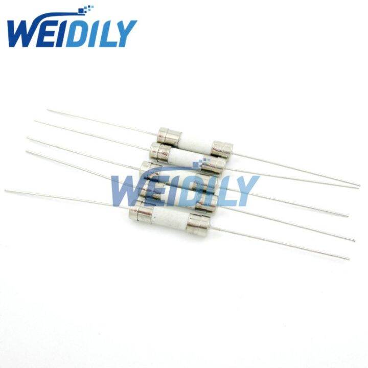5PCS Slow Blow Fuse Ceramic Fuse 5x20mm T6.3A 250V With 2 Pin Fuse 6.3A ...